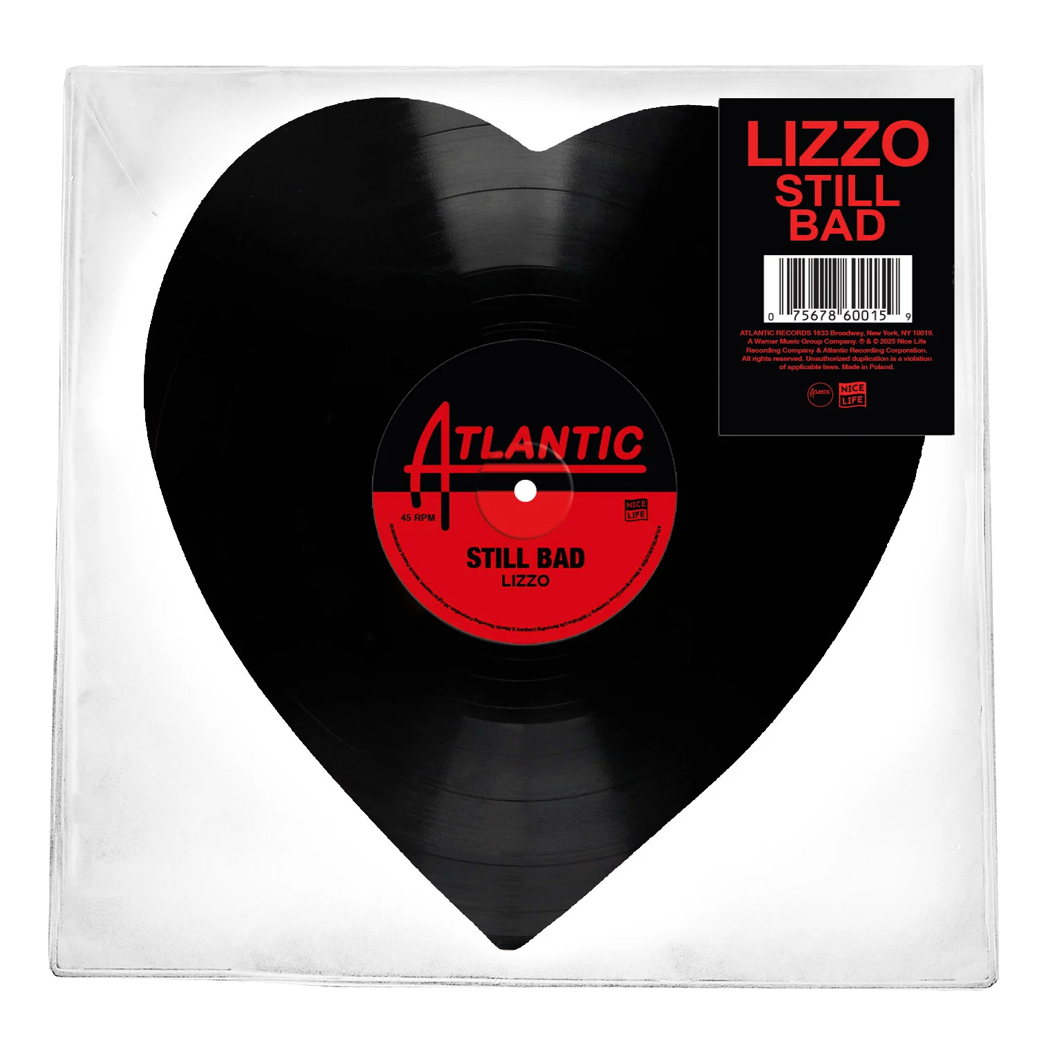 Still Bad 10” Heart Shaped Vinyl – Lizzo
